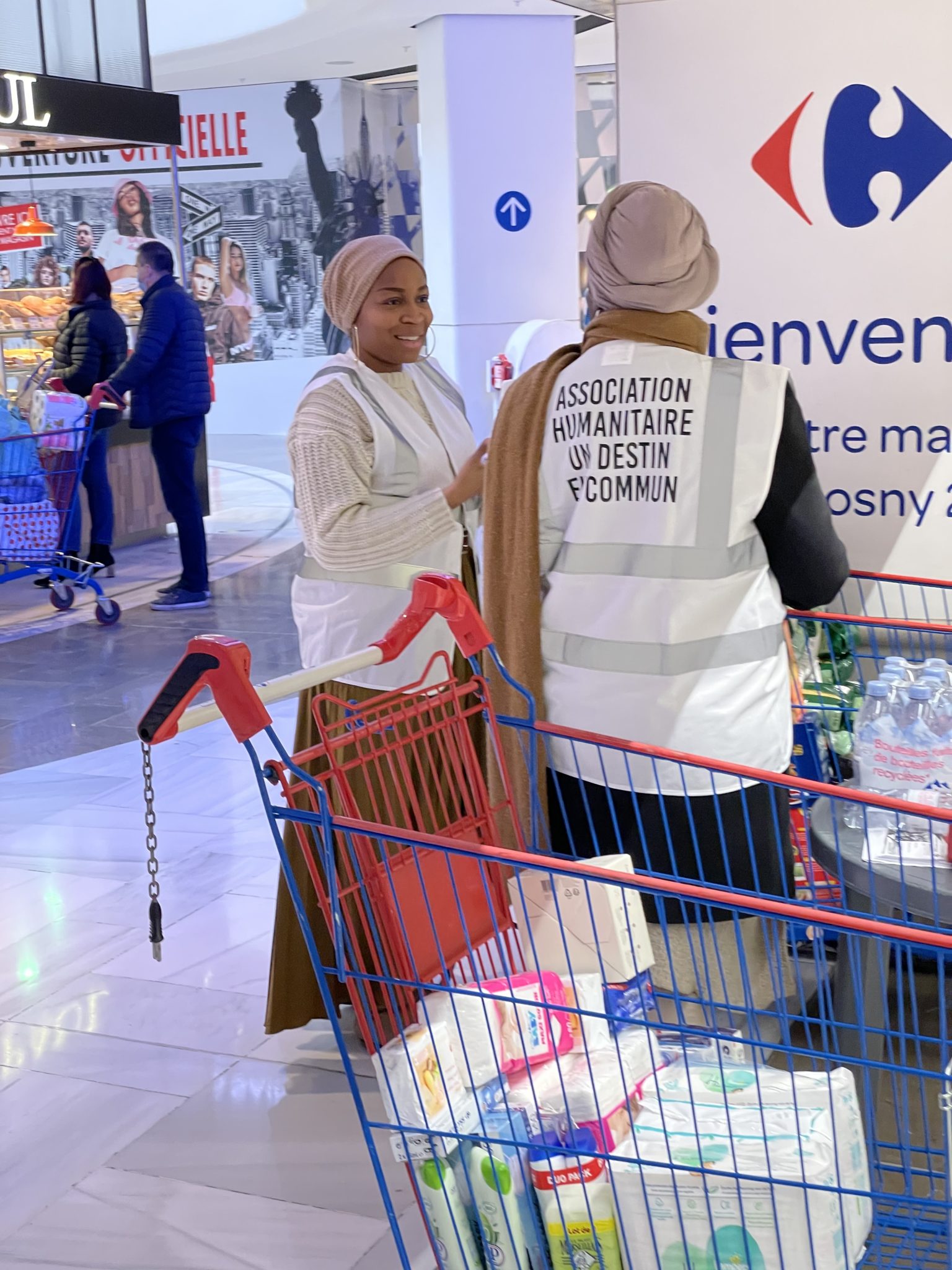 Partenaire Carrefour Rosny/bois: Récolte de denrées alimentaires